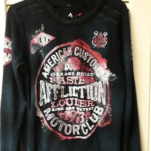 Affliction | Sweaters | Affliction Motor Club Distressed Sweater M ...
